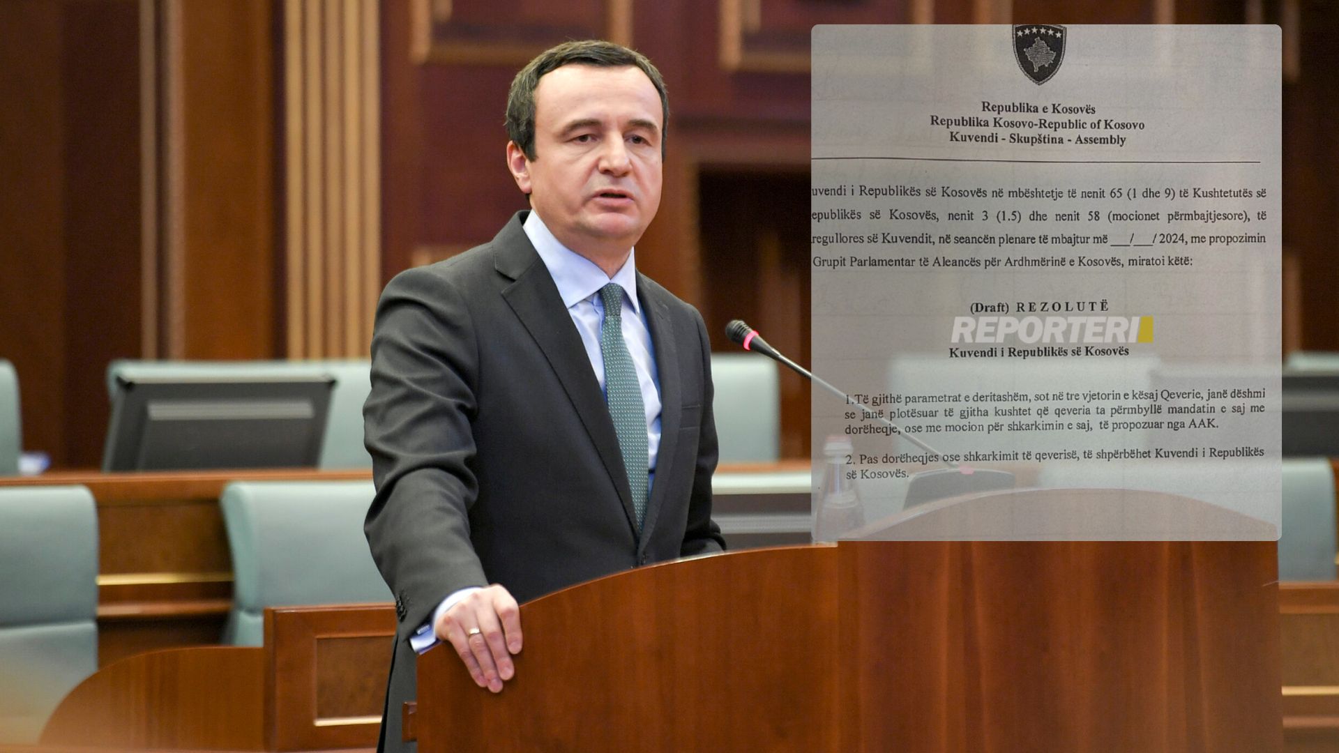 AAK-ja sot me rezolutë kërkon dorëheqjen e Kurtit dhe shpërndarjen e ... AAK-ja sot me rezolutë kërkon dorëheqjen e Kurtit dhe shpërndarjen e ...